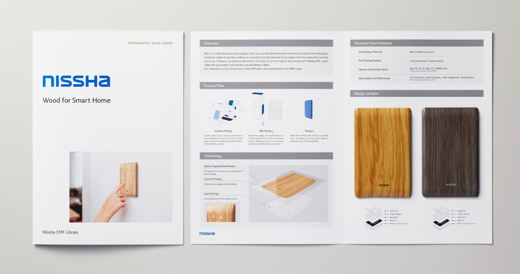 スマートホームにワンランク上の質感を演出する：木目意匠パネル - NISSHA Design&CMF